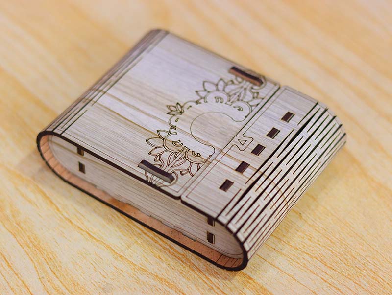 Laser Cut Gift Box Template Wedding Box 3mm Vector File | Vectors File