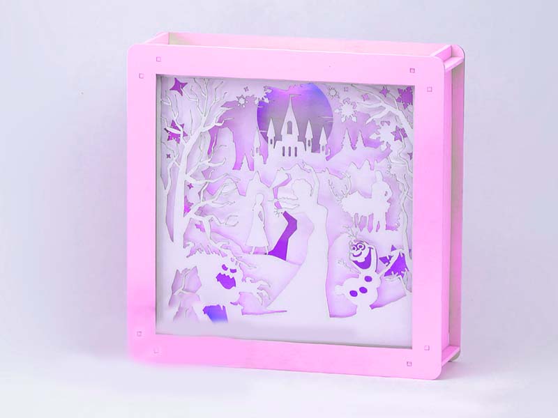 Laser Cut 3D illusion Lamp LED Light Box Vector File | Vectors File