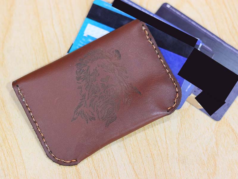 Laser Cut Leather Wallet Template Card Pouch Vector File | Vectors File