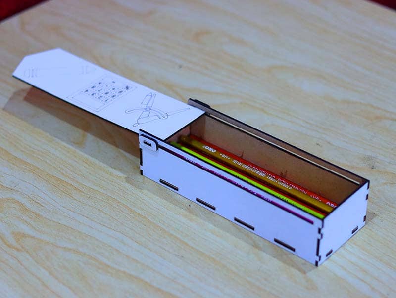 Laser Cut Pencil Case Wooden Pen Box Template 3mm Vector File | Vectors ...