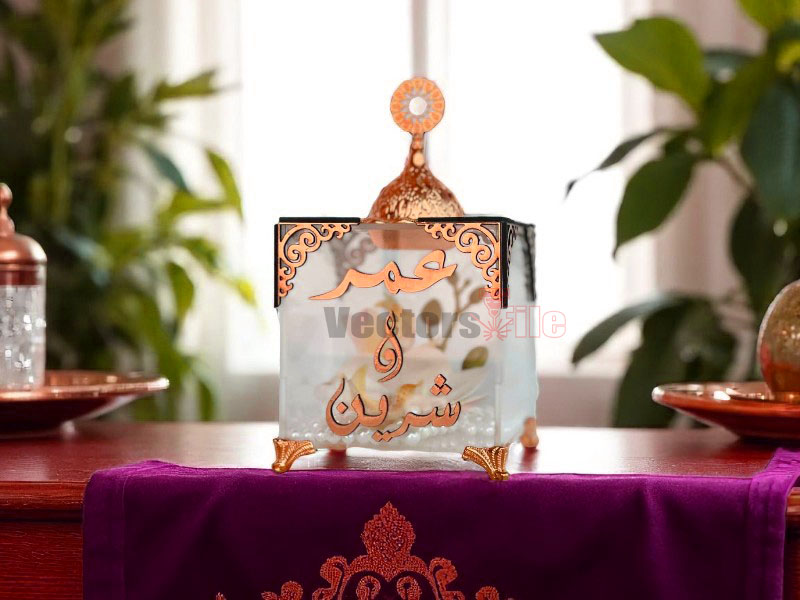 Laser Cut Acrylic Square Incense Burner for Room Decor | Vectors File