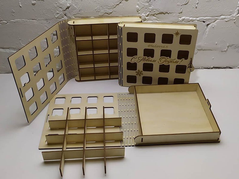 Laser Cut Books Shaped Gift Box Design | Vectors File