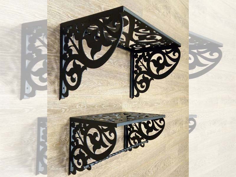 Plasma Cutting Wall Display Metal Shelf Design | Vectors File