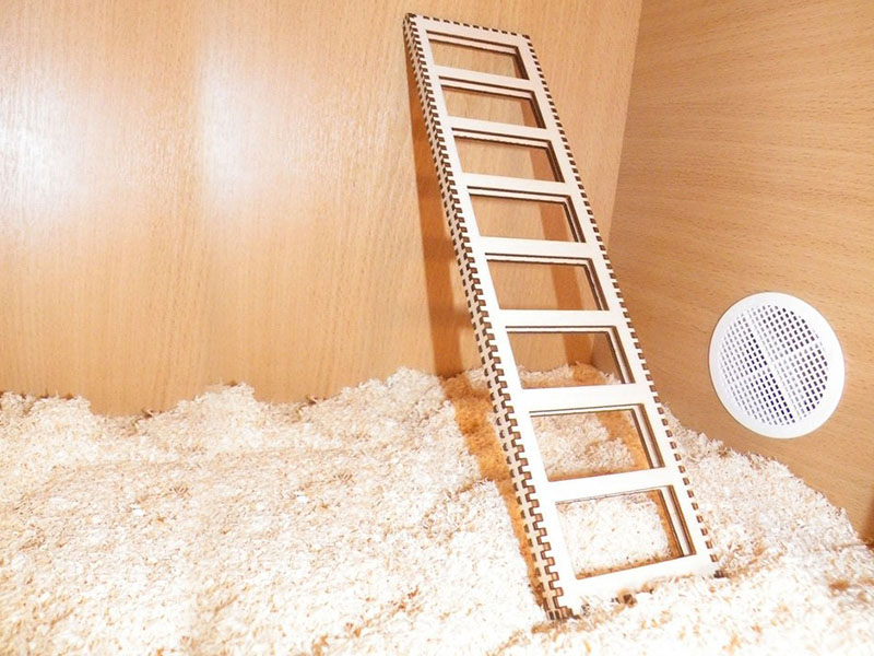 Laser Cut Wooden Ladder 3D Model Puzzle | Vectors File