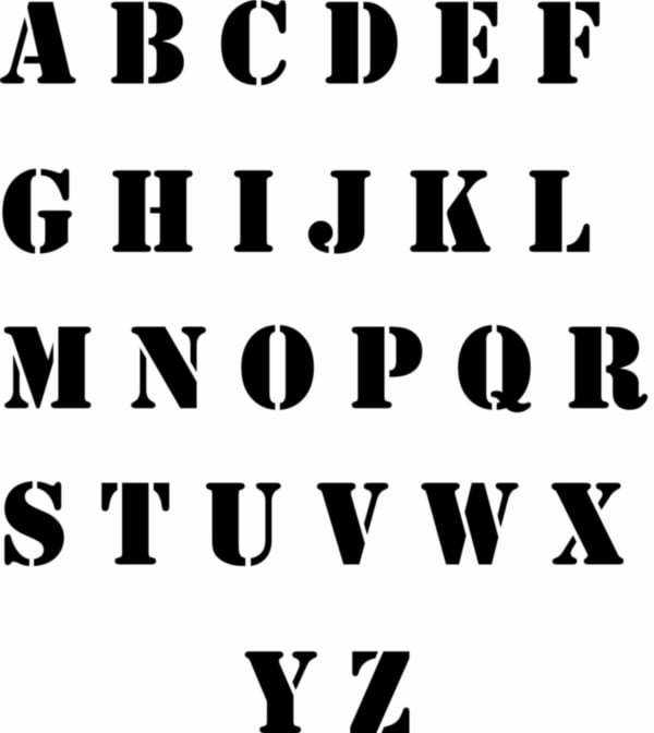 ABC Alphabet Stencil Font For Laser Cutting Best Alphabet Font For ABC Alphabet Stencil Font For Laser Cutting Best Alphabet Font For