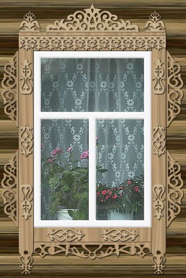 Laser Cut Beautiful Room Windows Platband Decorative Design CDR File ...