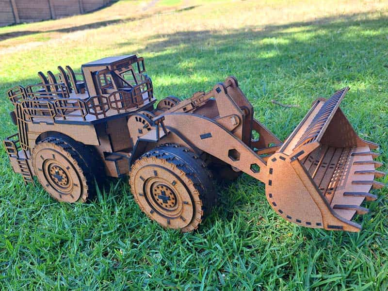 Laser Cut Caterpillar 994 Wheel Loader 3D Model Kit Vector File ...