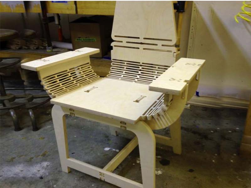 Laser Cut Chair Model 12mm Vector File | Vectors File