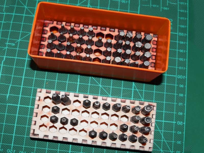 Laser Cut Cordless Drill Bit Holder Vector File | Vectors File