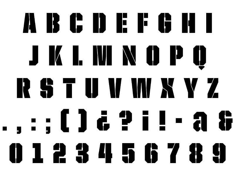 Free Stencil Font For Laser Cutting Machine - Infoupdate.org