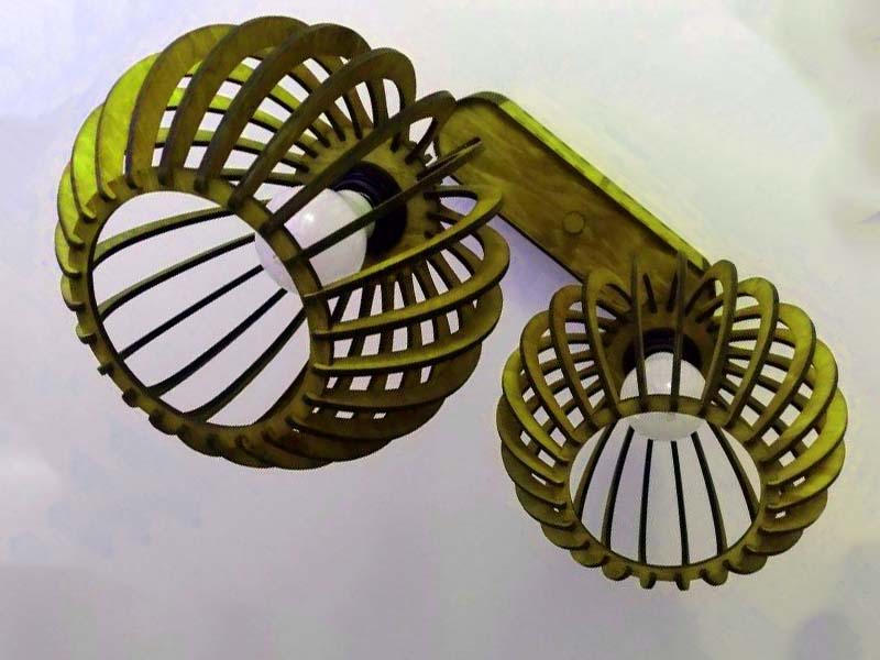 Laser Cut Hanging Lamp Night Light Ceiling Lamp Design File | Vectors File