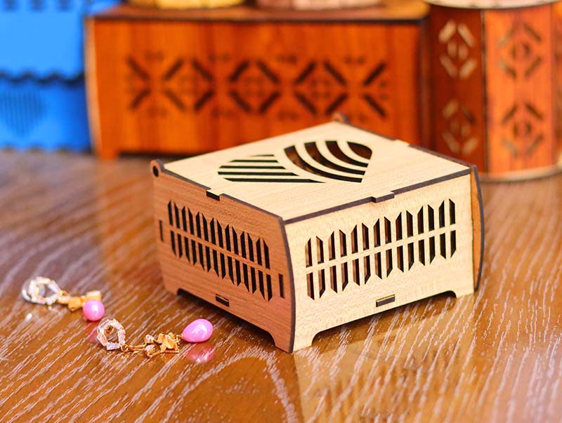 Laser Cut Jewelry Box Christmas Gift Box Design Chocolate Box | Vectors ...