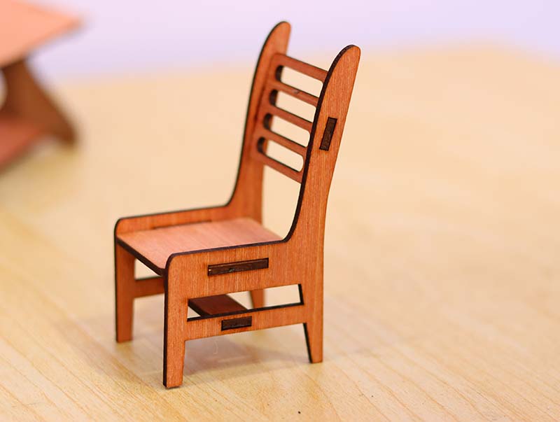 Laser Cut Miniature Classroom Chair Kids Toys Template 3mm Vector File ...