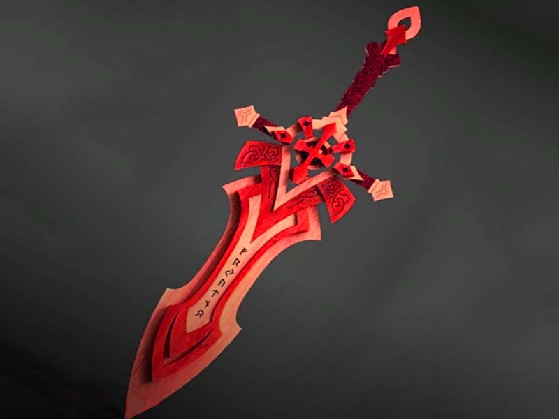Laser Cut Sword 3D Puzzle Toy Molde Vector File | Vectors File