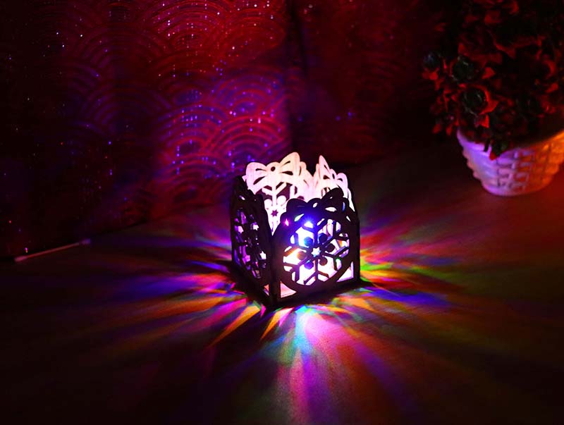 Laser Cut Tea Light Box Tealight Candle Holder Tealight LED Lamp ...