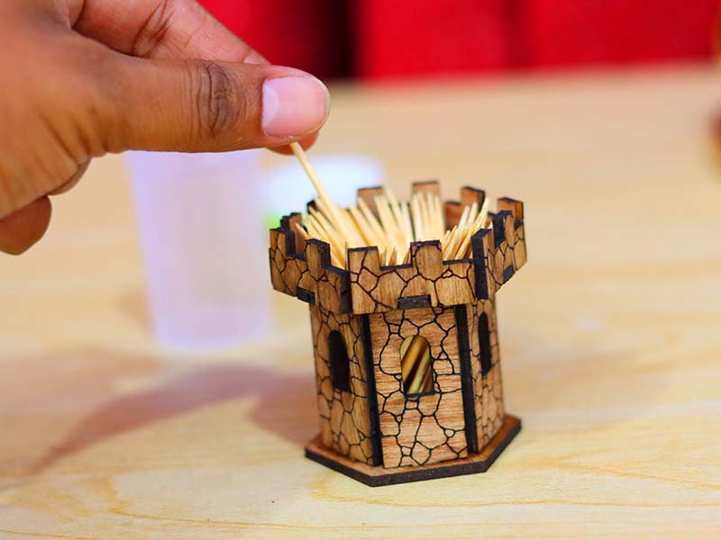 Laser Cut Toothpick Box Toothpick Dispenser Vector File | Vectors File