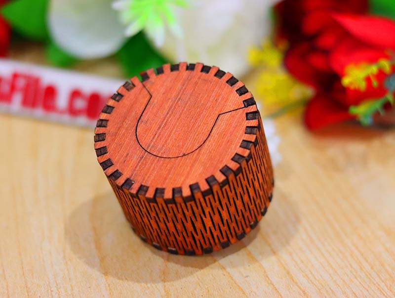 Laser Cut Wedding Ring Box Jewelry Box Template 4mm Vector File ...