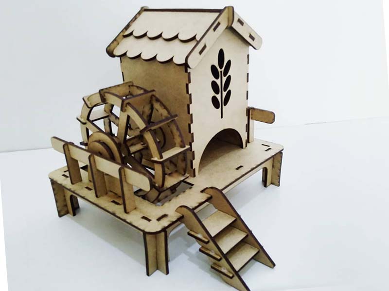 Laser Cut Windmill Template Tea House Design Vector File | Vectors File