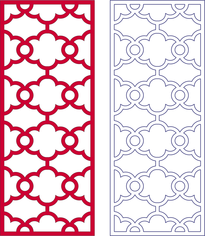 Lasercut Files Lattice Pattern Separator Free DXF Vectors File ...