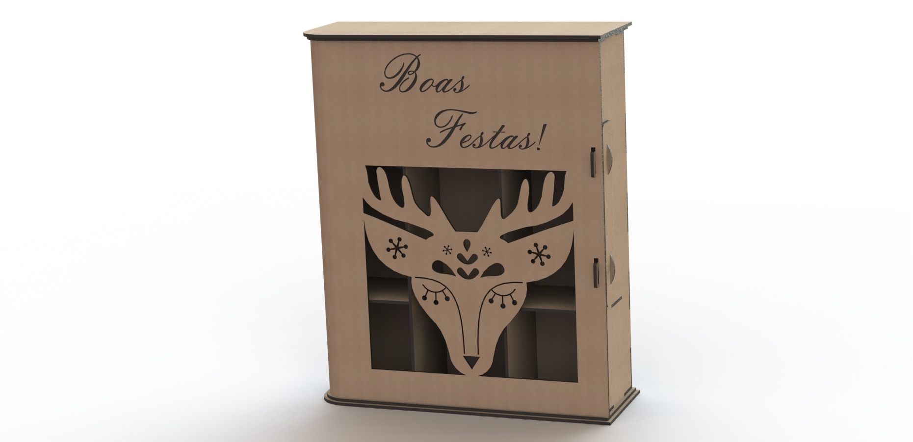 Simple Laser Cut Wine Box Free CDR Vectors File Free Download Vectors 