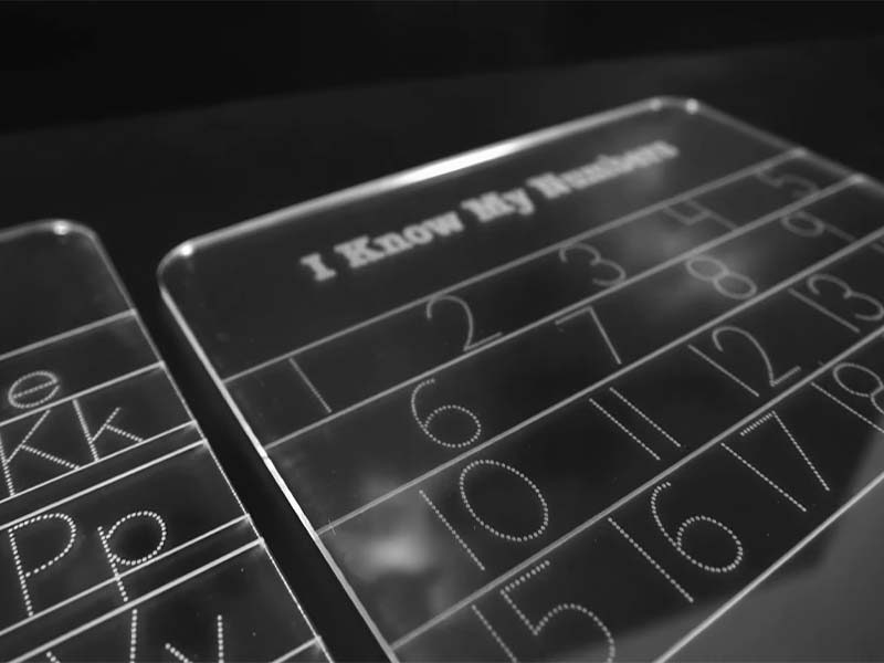 Tracing Acrylic Board Number Tray for Kids Education Laser Cut Files ...